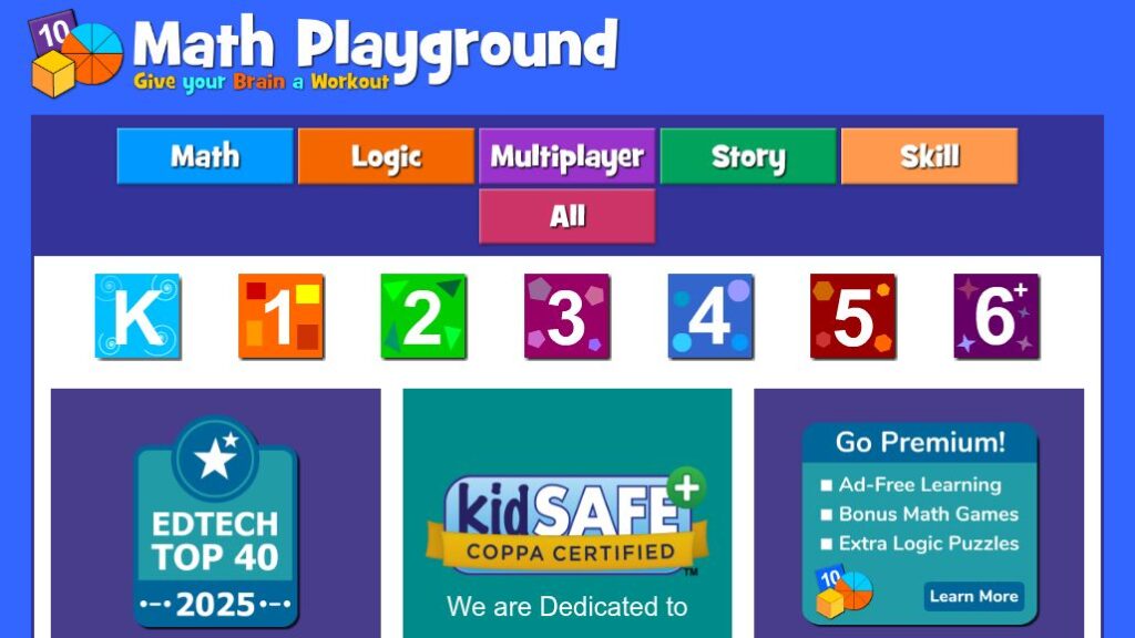 Math Playground – K-12 Internet Resource Center