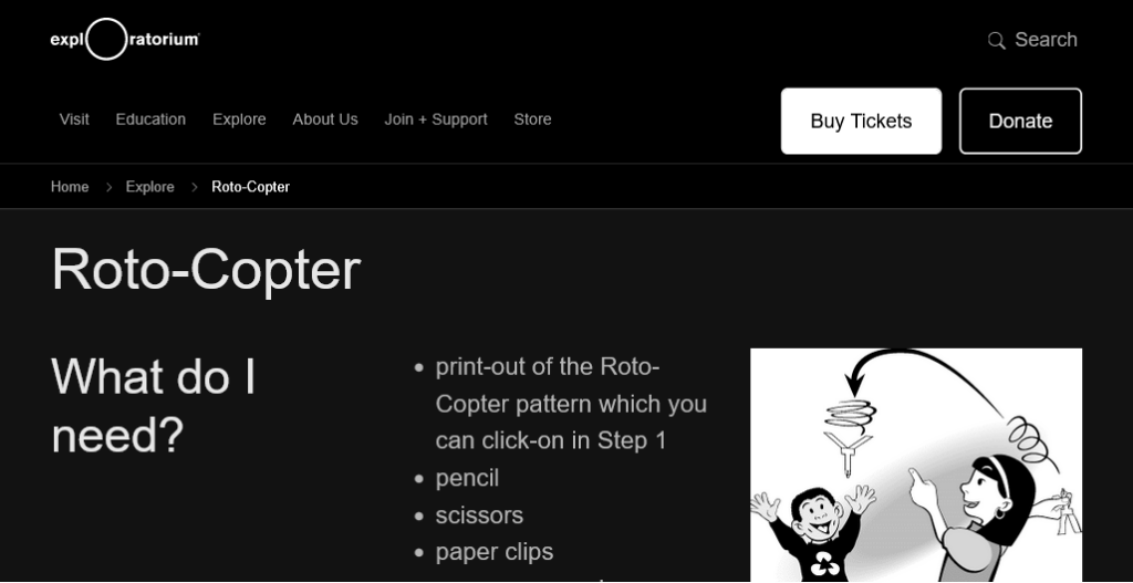 Make a Mini-Helicopter From Paper – K-12 Internet Resource Center