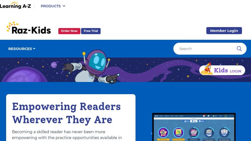 Raz-Kids – K12 Internet Resource Center