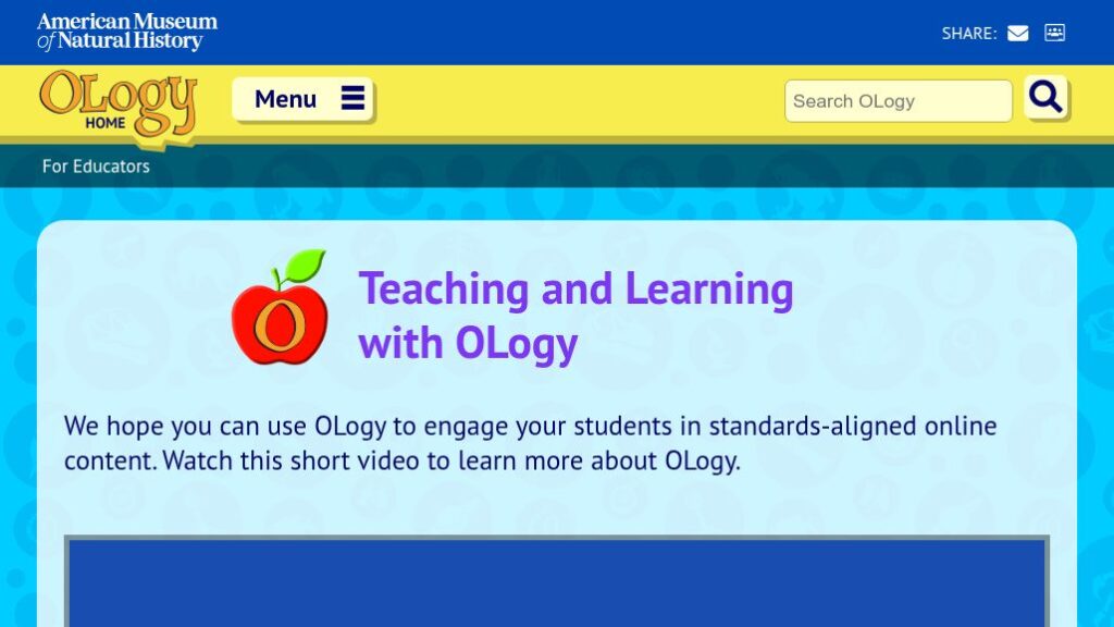 OLogy: Science Website – K-12 Internet Resource Center