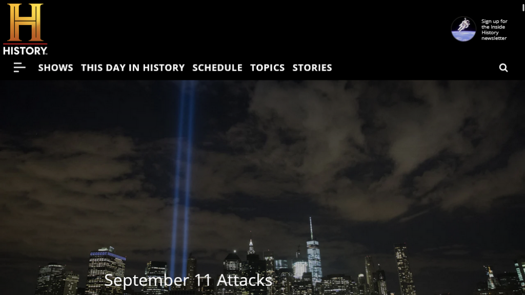 History Channel: September 11 Attacks – K12 Internet Resource Center