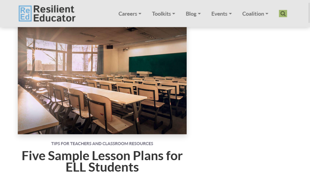 Five Sample Lesson Plans For ELL Students K 12 Internet Resource Center