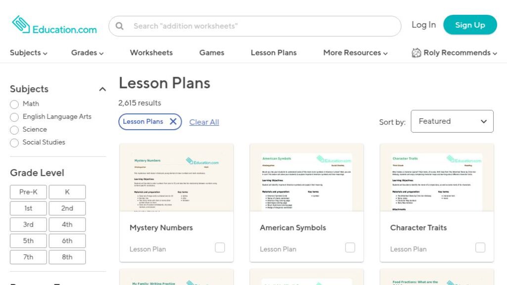 English Lesson Plans – K-12 Internet Resource Center
