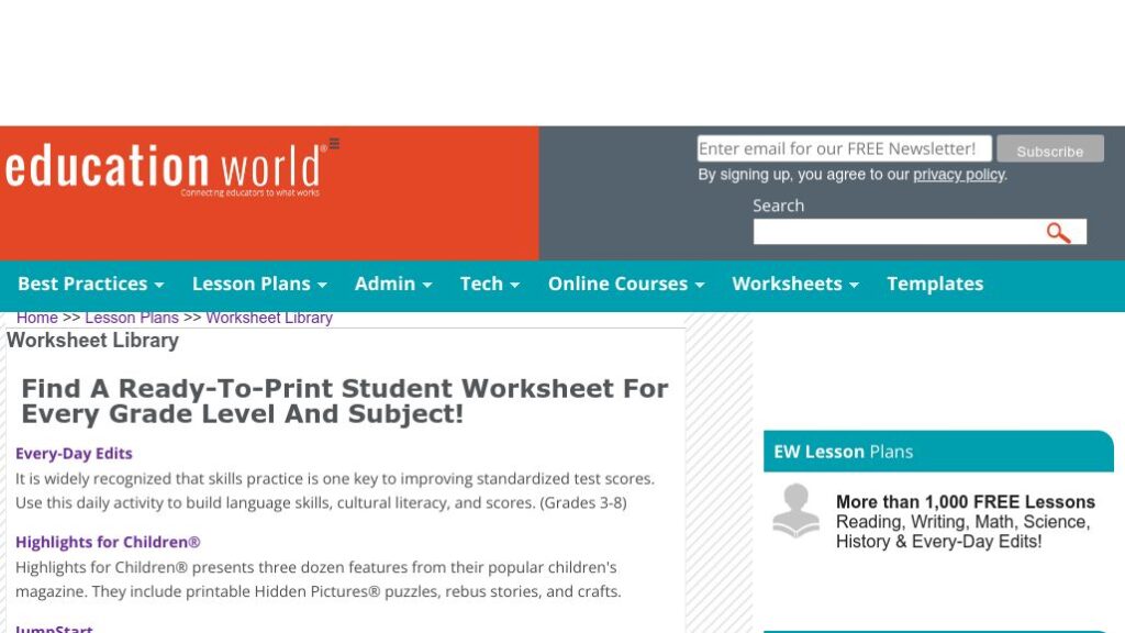 Teacher Resources – K-12 Internet Resource Center