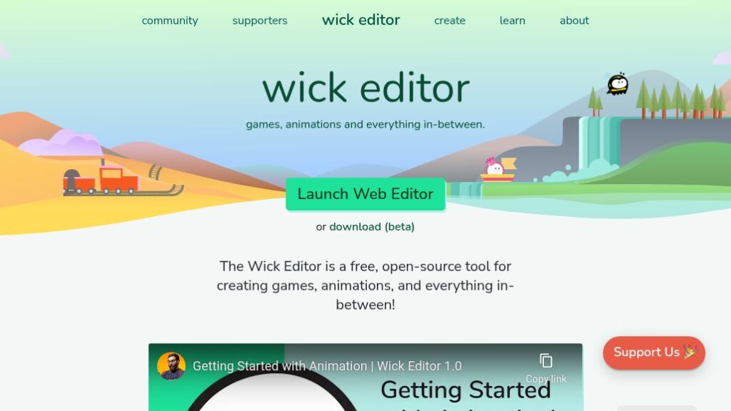 Wick Editor K12 Internet Resource Center