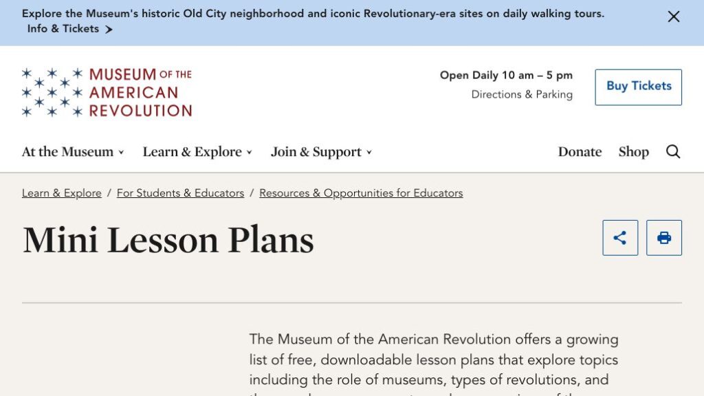 History Lesson Plans – K-12 Internet Resource Center