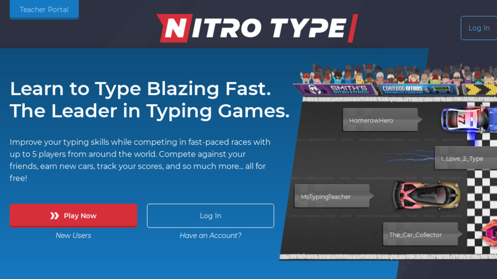 Nitro Type: Competitive Typing – K-12 Internet Resource Center