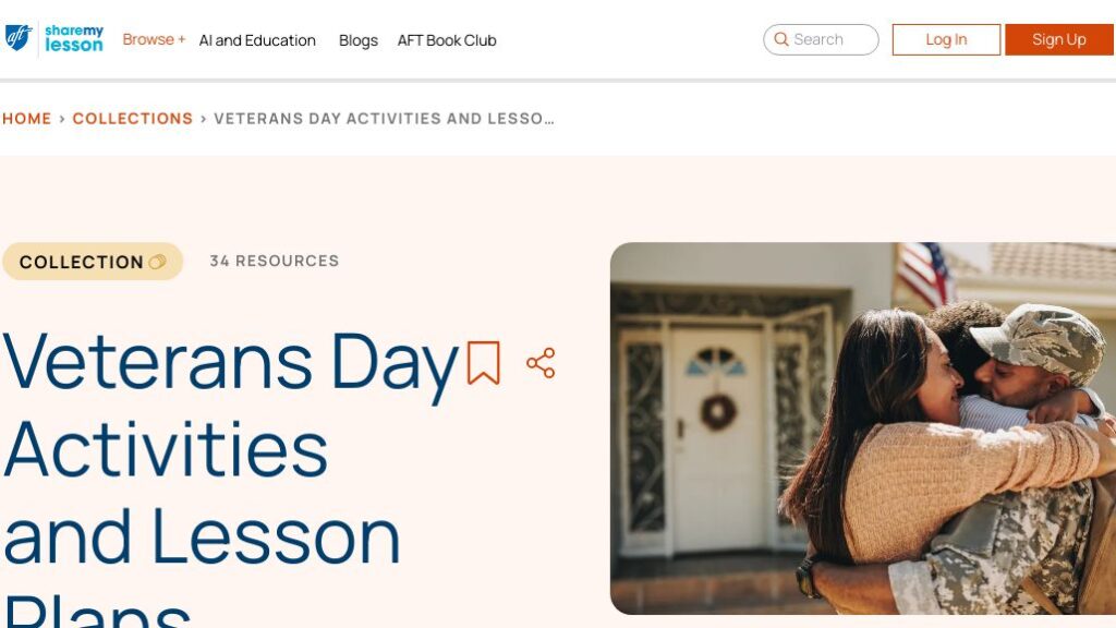 Veterans Day Activities And Lesson Plans K 12 Internet Resource Center